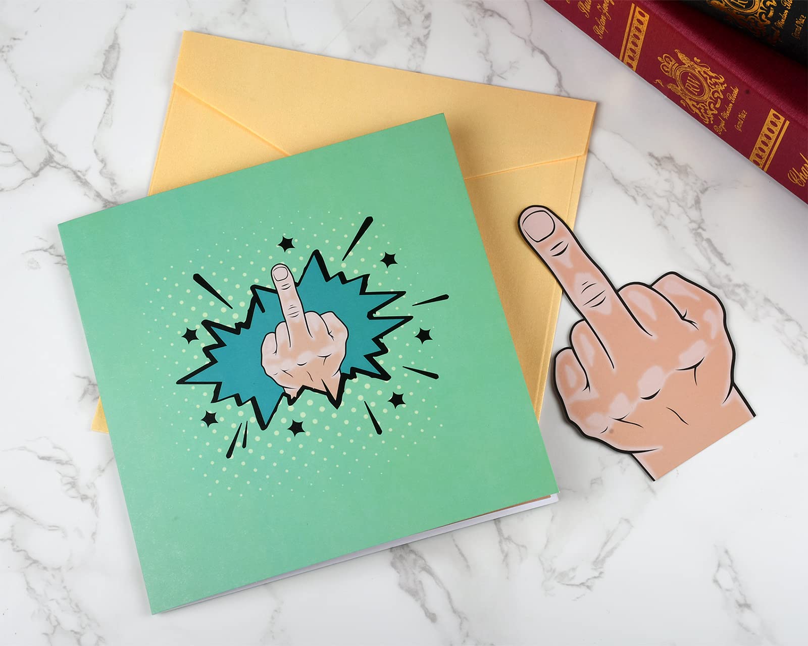 DS. DISTINCTIVE STYLE Funny Birthday Cards Middle Finger Pop Up Card Gag Gifts for Adults