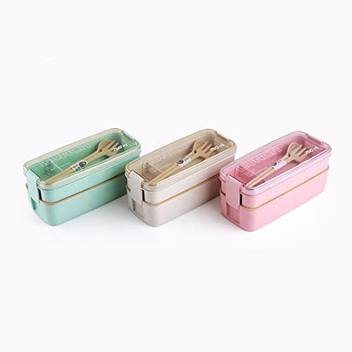 BLMIEDE Lunch Solution with Compartments for Meals and Snacks The GO Leak Proof Dishwasher Lunch Tote for Men with Containers (Pink, One Size)