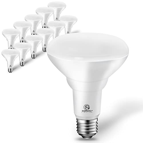Energetic 12-Pack BR30 LED Recessed Light Bulb, 11W=75W, 2700K Soft White, 900LM, Dimmable Ceiling Flood Light Bulb for Cans, CRI85+, UL Listed