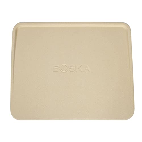 Boska Pizza Stone Plate Deluxe - Best for Oven, BBQ, and Grill - Natural Non-Toxic and Non-Stick Surface - Thermal Shock Resistant Cooking Stone - Heavy Duty Ceramic Cookware