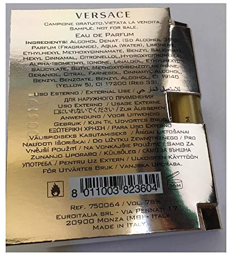 Versace Eros Pour Femme Eau De Parfum 0.03oz/1ml