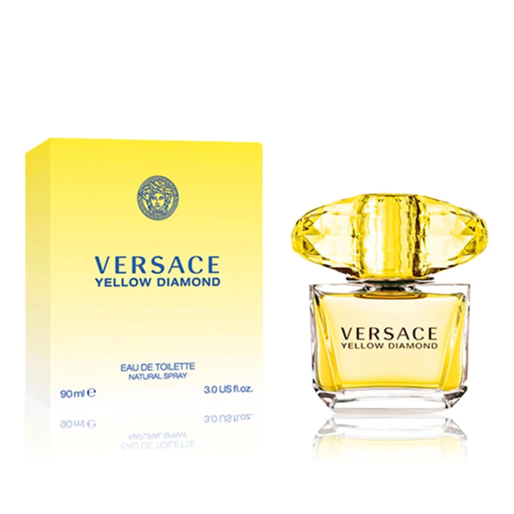 Versace Yellow Diamond for Women Eau de Toilette Spray, 3 Ounce, Floral fruity