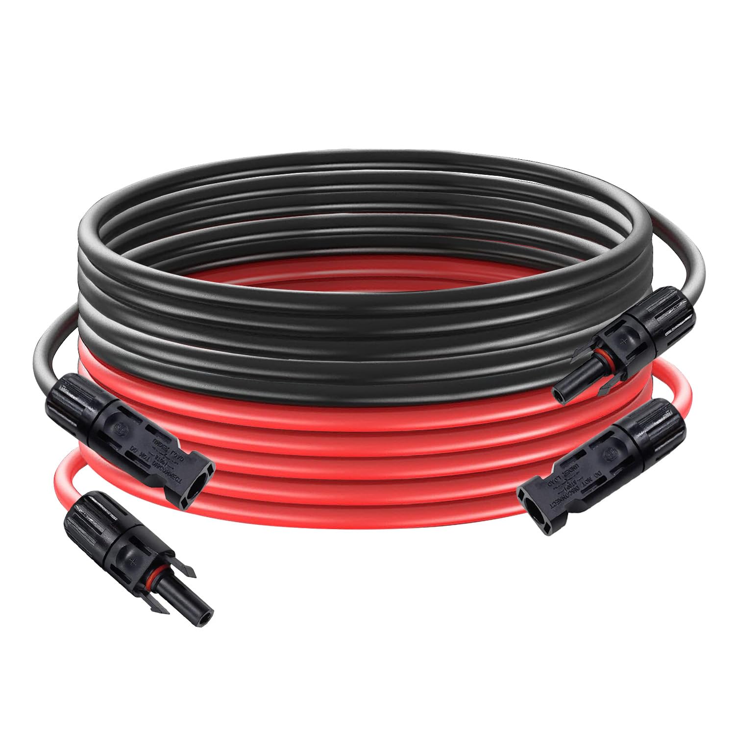 BEAYFILY 10AWG Solar Extension Cable Wire,Solar Panel Adaptor Cable with Male and Female Weatherproof Connector (9.8 Ft)