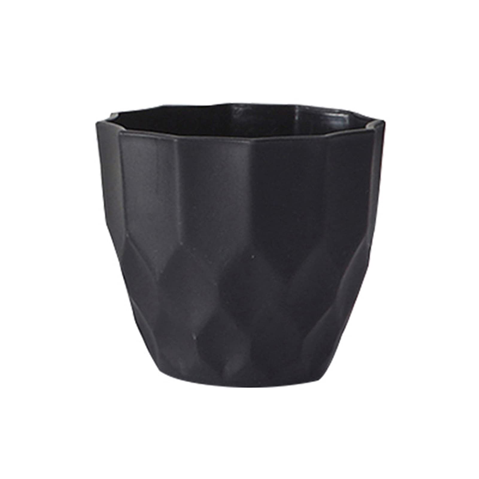 Bonsai Planter Decorative Small Lightweight Frosted Plastic Flower Pot Round Bottom Small Planter for Home Succulent Pot Simple