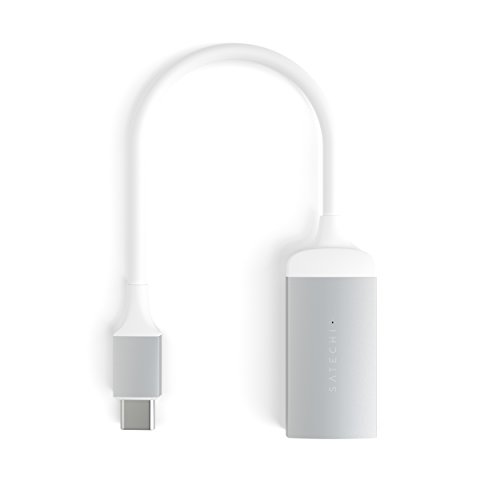 Satechi USB C to HDMI Adapter 4K (60Hz), USB C to HDMI for MacBook Pro/Air M1 M2 M3, iPad Pro, iPhone 15, Dell, HP, Surface, Lenovo and More - Silver