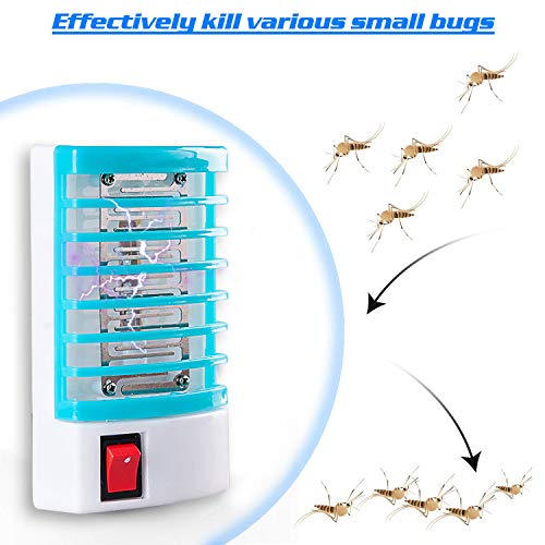 Bug Zapper, Fruit Flies Trap, Electric Mosquito & Fly Zappers/Killer - Insect Attractant Trap Powerful Little Gnats, Hangable Mosquito Lamp for Home, Indoor, Outdoor, Patio (Blue)