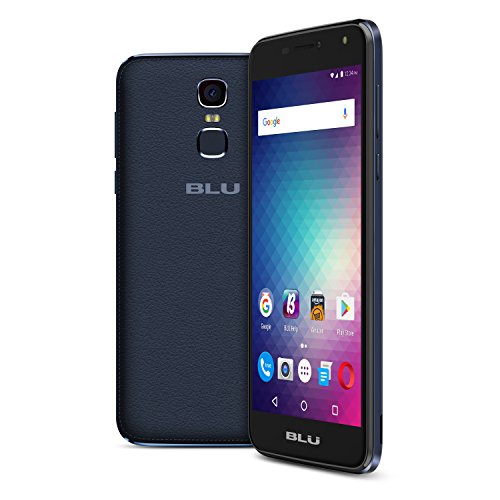 BLU Life Max - 5.5" 4G LTE GSM Unlocked - 16GB+2GB RAM w/ Fingerprint Sensor, 3700 mAh Battery -Blue