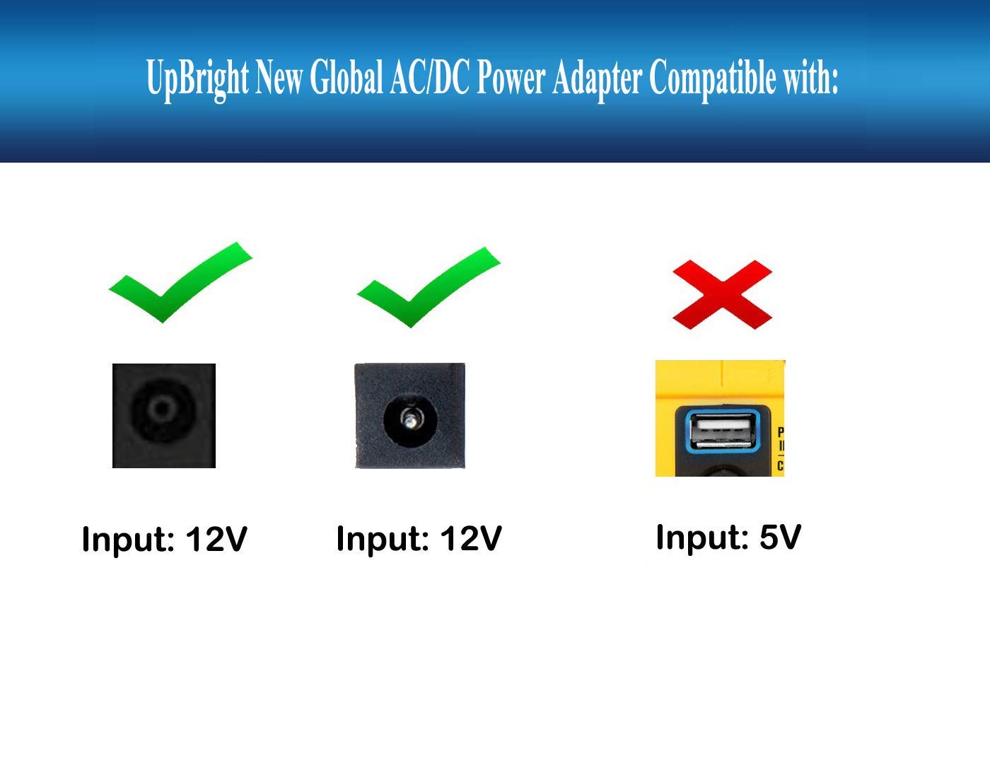 UpBright 12V AC/DC Adapter Compatible with Stanley Intertek 3100397 FatMax LEDLIS SL10LEDSL SL10LEDL SL1M09 SL5W09 HID0109 FL5W10 FL3WBD HIDLISL HT72005-LD LED Rechargeable Battery Spotlight Charger