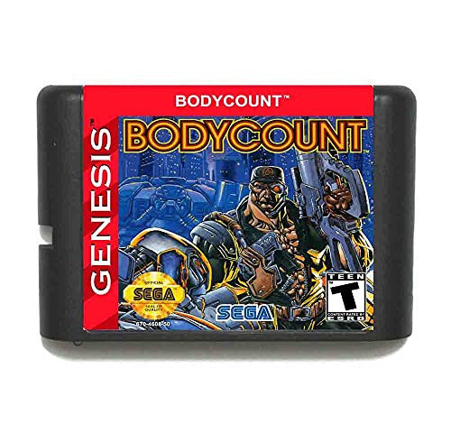 Body Count NTSC-USA Game Cartridge For 16 Bit Sega Mega Drive For Genesis (Black)