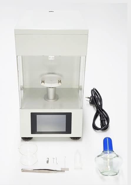 CNYST Du Nouy Ring Tensiometer Surface Tension Meter Tester with Platinum Ring Method 0-1000mN/m Support Data Storage Password Management Function Real-time Measurement Curve
