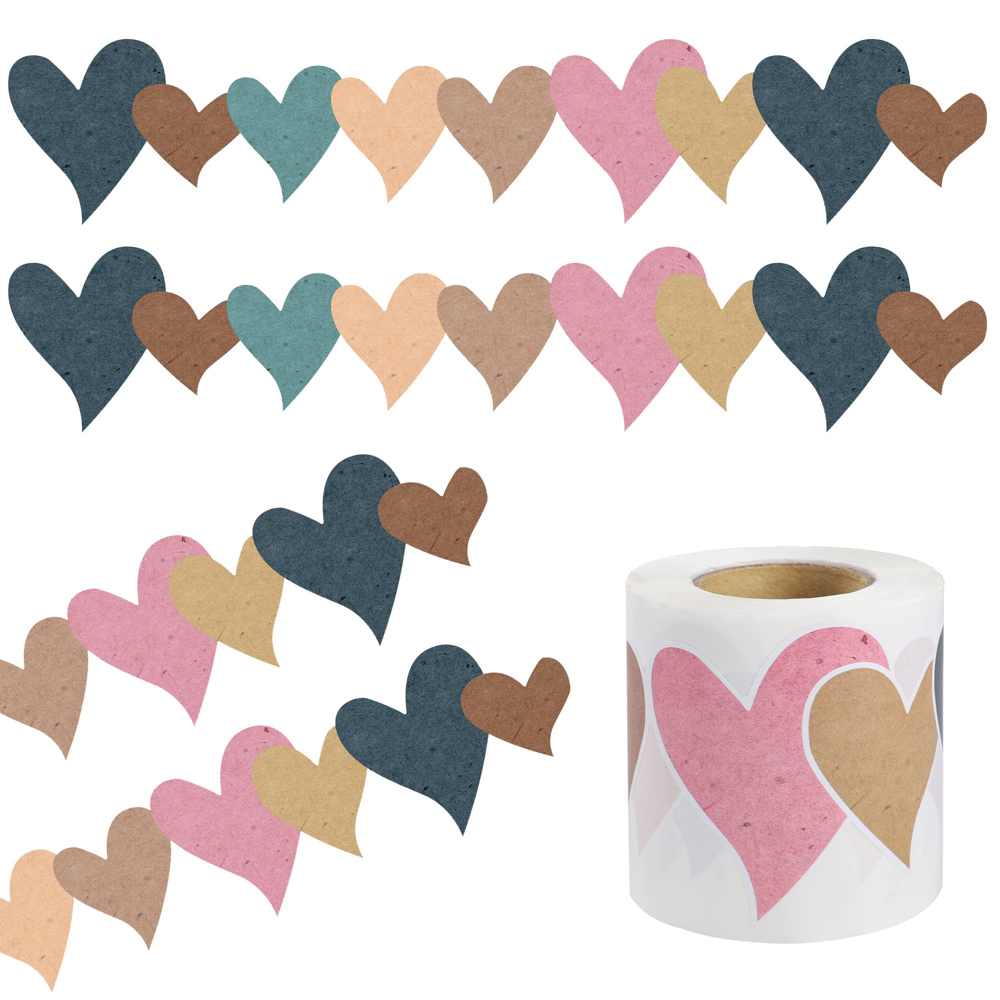 Boho Retro Bulletin Board Borders Heart Bulletin Board Stickers Decorative Paper Border Trims Everyone is Welcome Borders Self-Adhesive for School Classroom Blackboard Desk Office Home, 65.6Ft