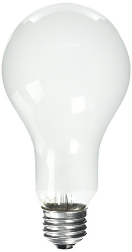 EiKO ECA Inside Frosted Photoflood Light Bulb (2-Pack), 120 Voltage Rating, 250 Watts, 2.08 Amps, Medium Screw (E26) Base, A-23 Bulb, C-9 Filament, 5.52"/140.2mm MOL, 2.76"/70.0mm MOD