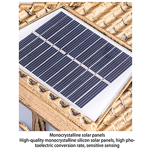SHIJIANX Solar Lights Outdoor Solar Wall Lantern, Dusk to Dawn Decorative Led Wall Sconce Light Fixture with No Wiring Required -Solar Wall Light-Smart Home Outdoor Waterproof Garden Light