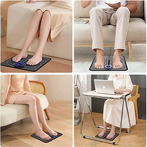 HAEYONME Electric Foot Massage Pad Convenient Massage to Relax feet,Folding Portable Foot Relaxation with USB
