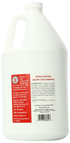 ShiKai - Color Care Shampoo, Revitalizes and Protects Color-Treated Hair,Gently Cleanses Leaving Hair Soft and Manageable (Unscented, 1 Gallon)