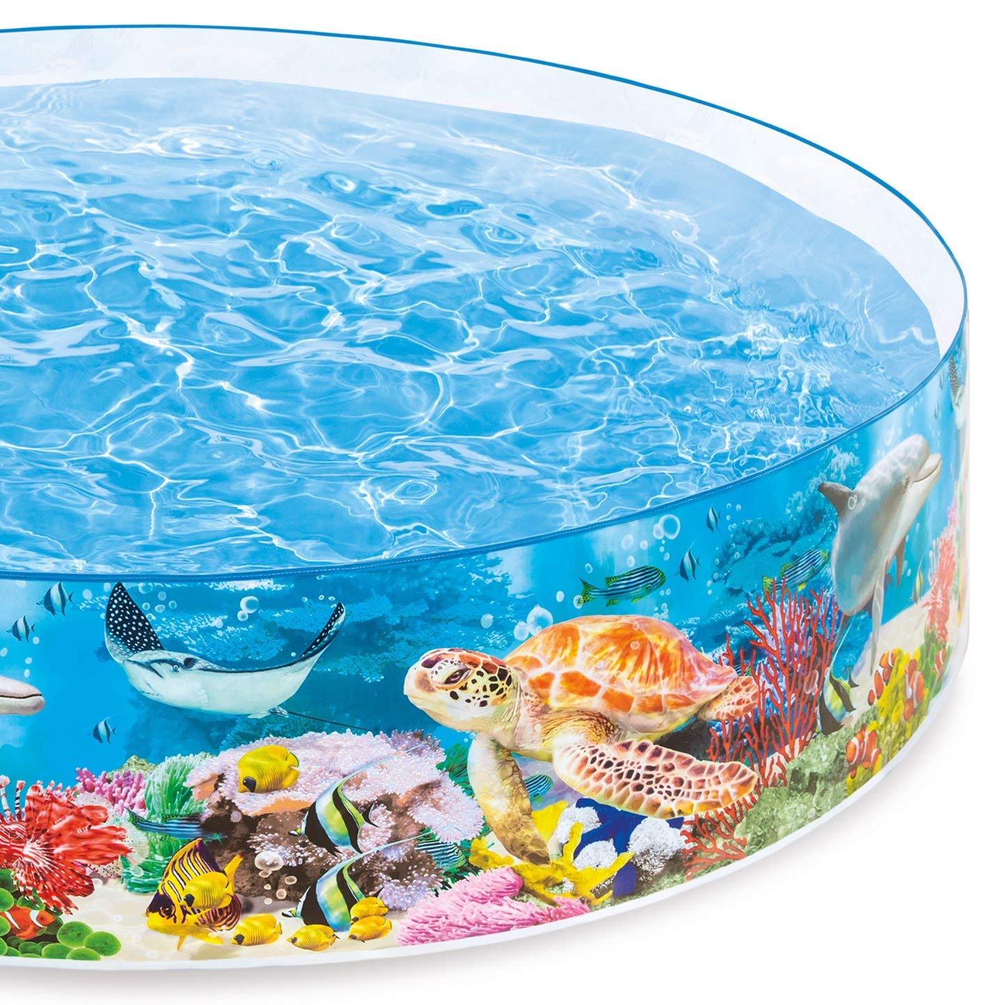 Intex 58472EP SnapSet Kiddie 8 x 8 Foot Instant Backyard Swimming Pool for Kids 3 Years Old and Up with Repair Patch, Deep Sea Blue (2 Pack)