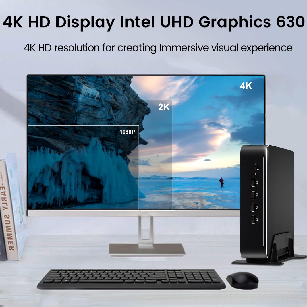 BOESIIPC Mini PC, Desktop Computer i9-9880H,Up to 4.8GHz Windows 11 Pro, 16G DDR4 RAM/512G NVME M.2 SSD, 4K, USB3.0, HDMI, COM, WiFi, BT4.0