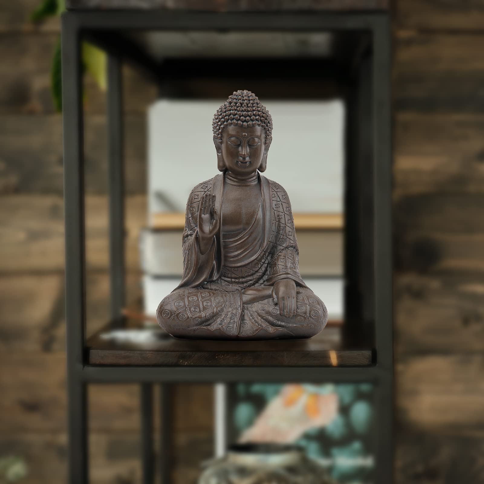 Leekung Buddha Statue Buddah Statute Buda β Buddha Statues for Home Decor,Buddah Statute Zen Decoration,Meditation Buddha Decor Antique Green