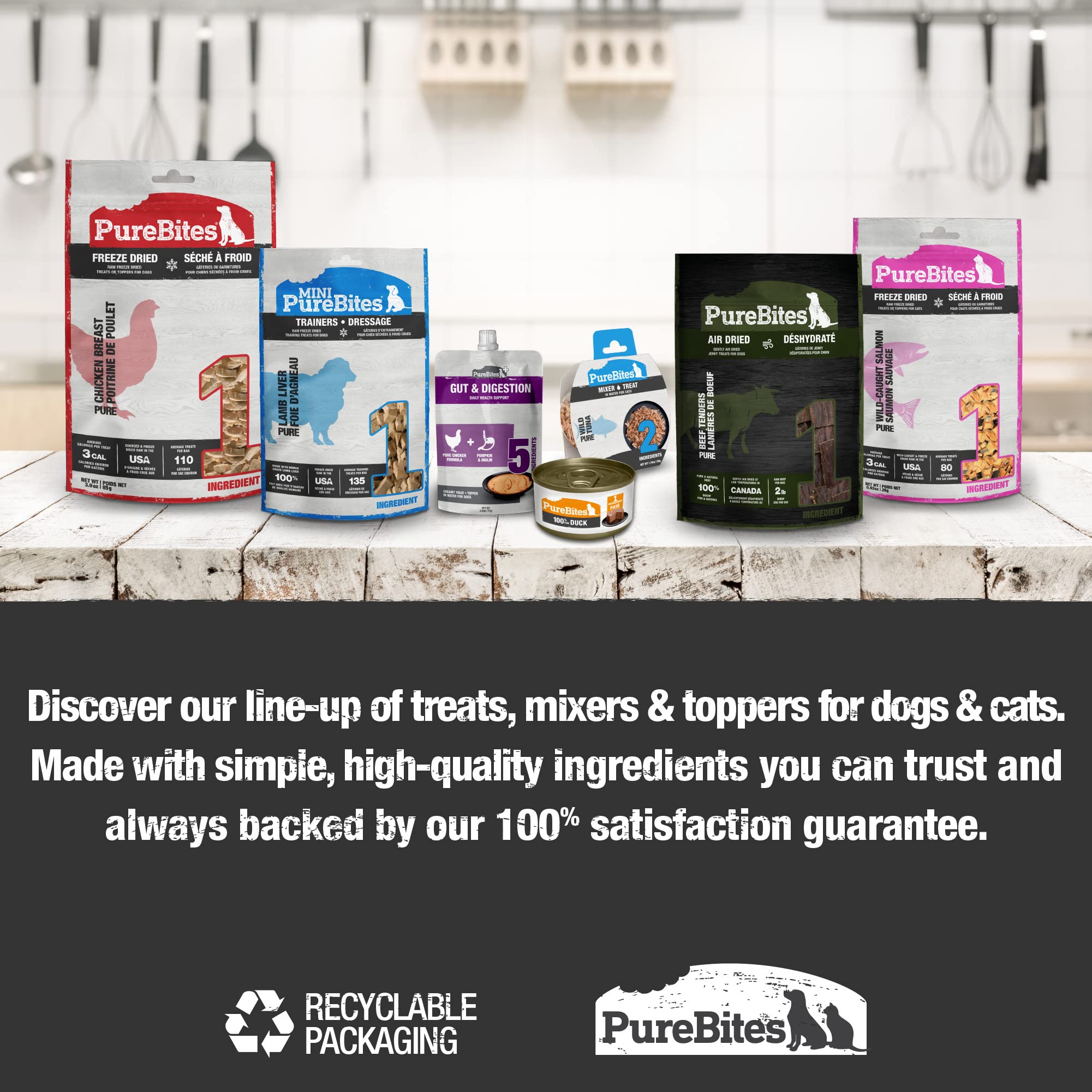PureBites+ Gut & Digestion Squeezables for Dogs, only 5 Ingredients, case of 15