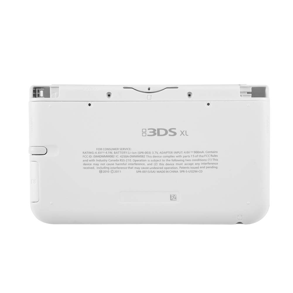 Longzhuo Full Housing Case, Cover Shell Repair Parts Complete Fix Replacement Kit for Nintendo 3DS XL(White)