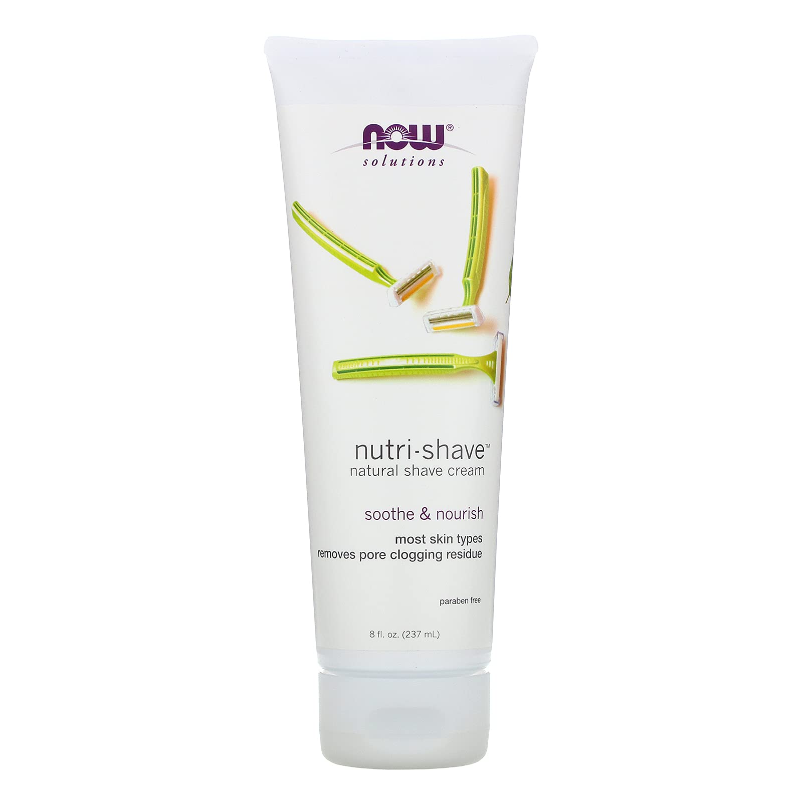 Now Foods Nutri-Shave Natural Shave Cream - 8 fl. oz. 3 Pack