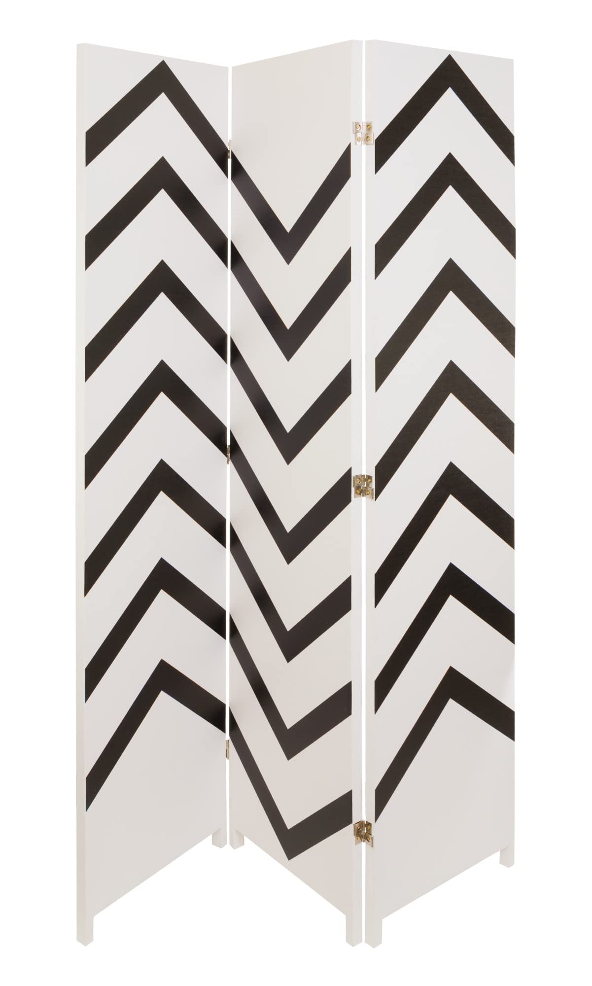 Kiera Grace Danielsson 3-Panel Decorative Room Divider/Freestanding Wood Folding- 47" Lx71 Hx1 W, White- Perfect Partition Room Divider for Home,Office,Studio and Bedroom Separator
