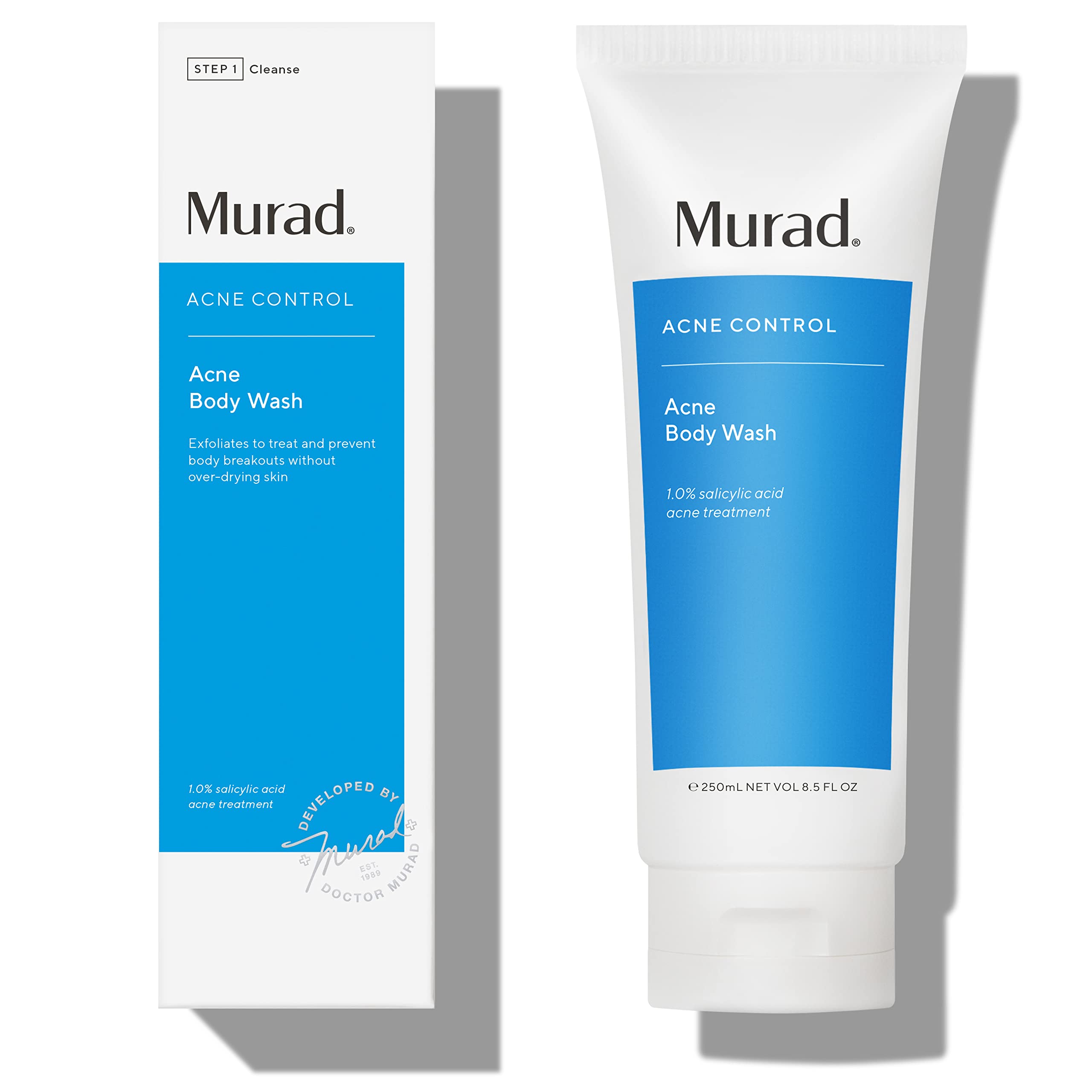 Murad Acne Body Wash - Acne Control All-Over Blemish Cleanser with Salicylic Acid & Green Tree Extract - Exfoliating Skin Care Treatment Backed by Science, 8.5 Oz