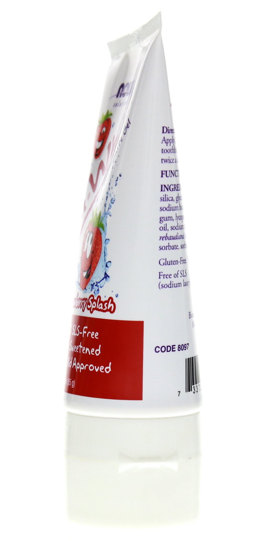 NOW Foods XYLIWHITE STRAWBERRY-KID'S TOOTHPASTE, 3 oz. - 5PK
