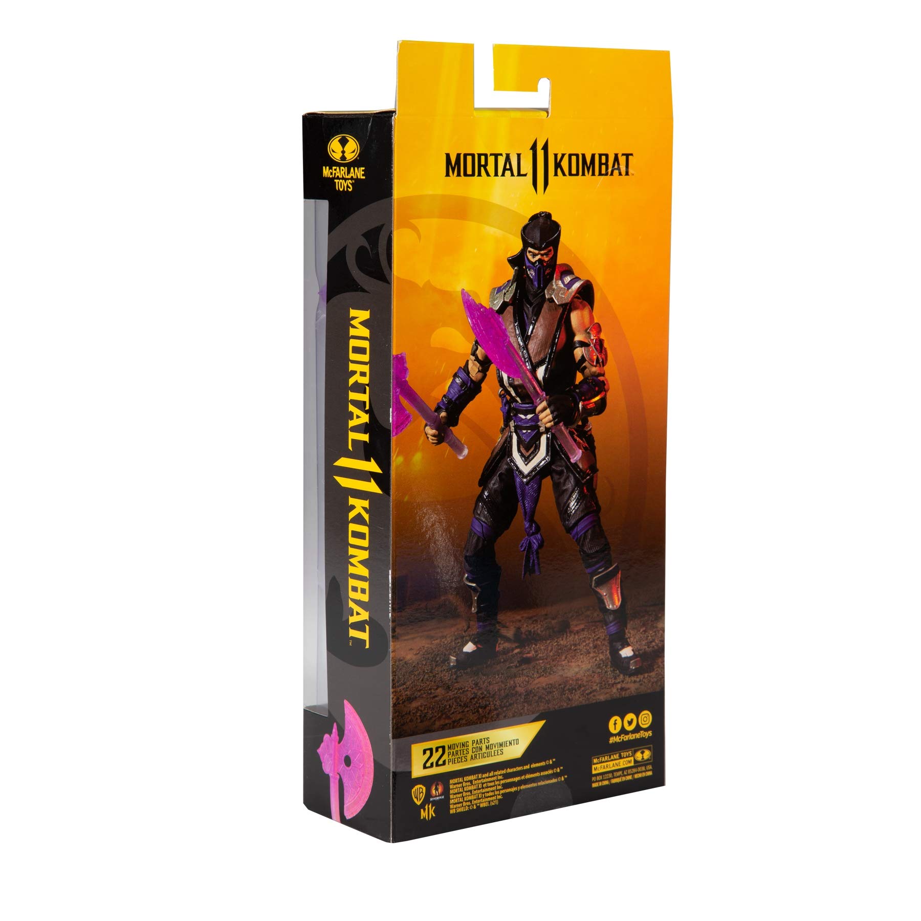 McFarlane Toys Mortal Kombat Sub Zero (Winter Purple Skin) 7" Action Figure