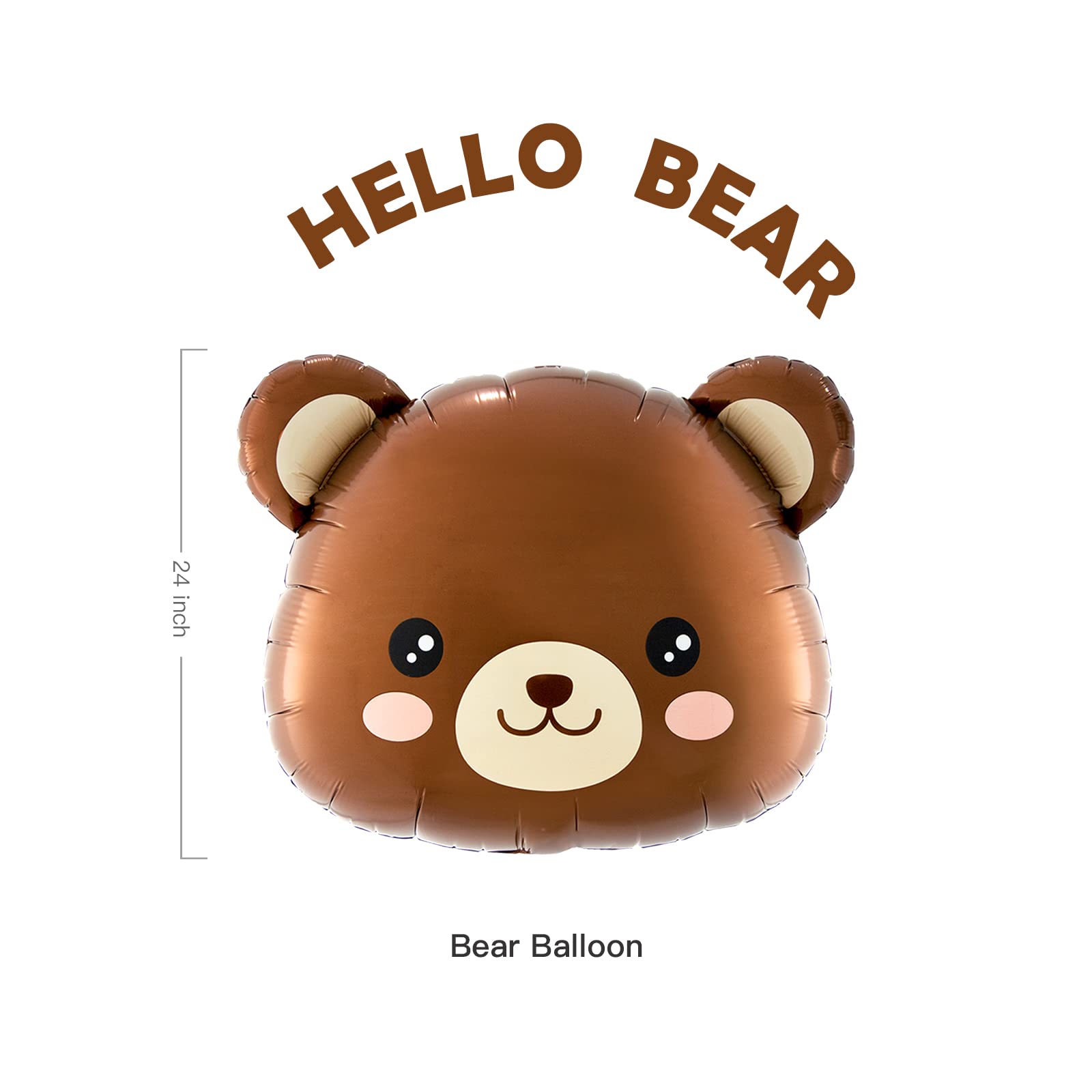 Bear Balloons Teddy Bear Baby Shower Decorations We Can Bearly Wait Bear Theme Birthday Party Supplies 4 Pcs