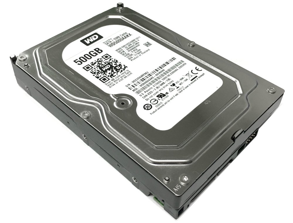 Western Digital Caviar Blue WD5000AAKX 500GB 7200RPM 16MB Cache SATA 6.0Gb/s 3.5in Internal Hard Drive (Renewed) - w/ 1 Year Warranty