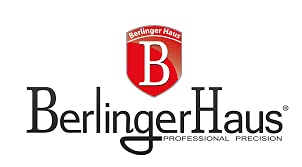 Berlinger Haus Stainless Steel Bread Box for Kitchen Countertop and Kitchen Knife Set with Block 8 Piece, Silver