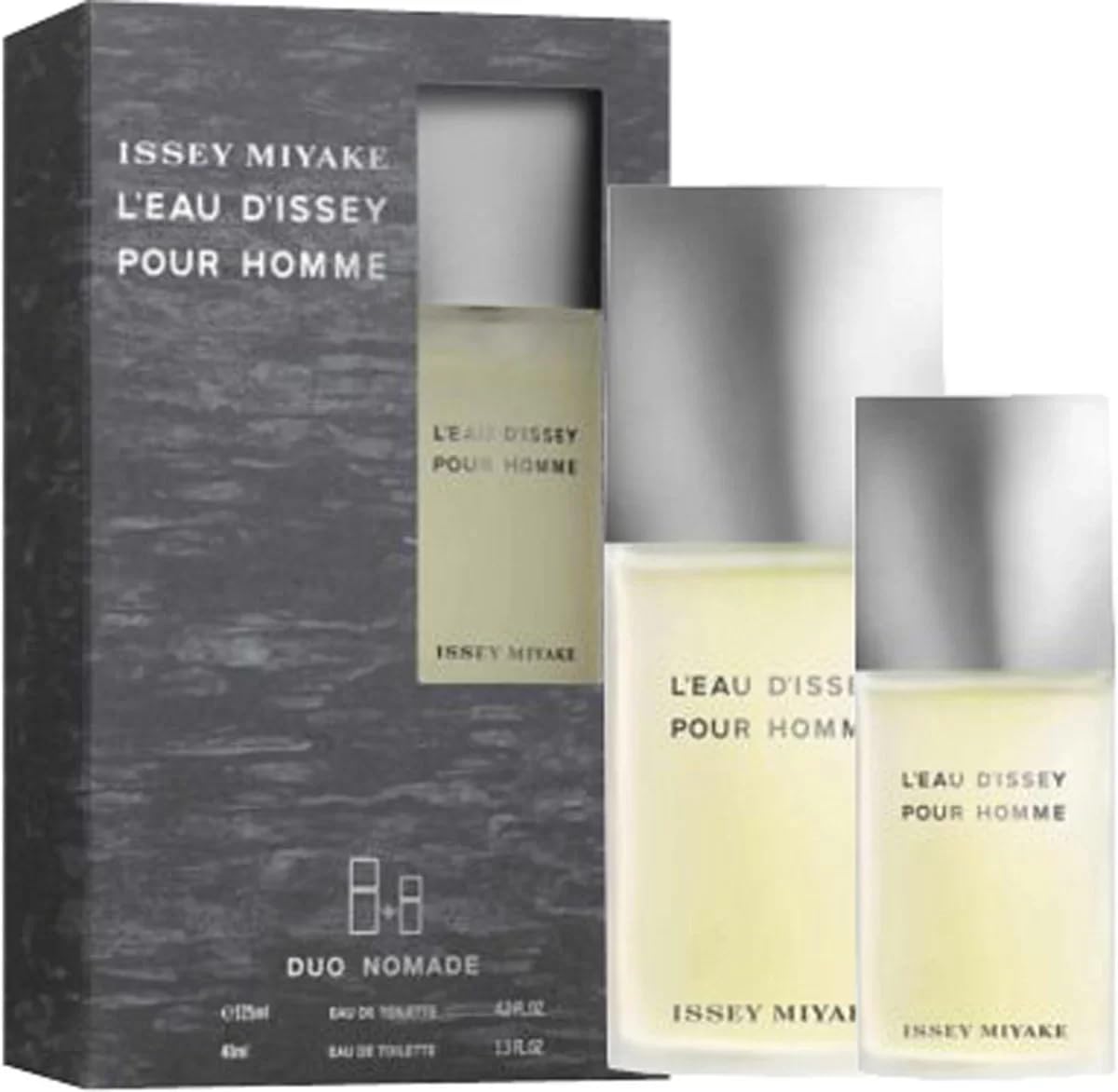 Issey Miyake L'Eau D'Issey for Men 2 Piece Gift Set (4.2 Ounce Eau de Toilette Spray + 1.3 Ounce Eau de Toilette Spray)