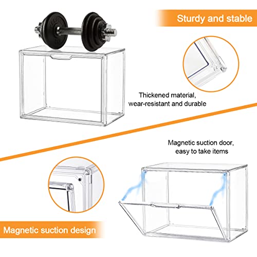 GZHOK 4 pack Clear Plastic Purse Organizer for Closet,Handbag Storage,Purse Storage Organizer,Clear Display Storage for Wallet,Shoes,Book,Cosmetic,Toys,Clothes
