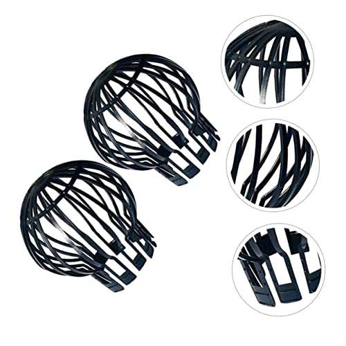 DOITOOL 2 Pcs Eaves Filter Cover Plastic Funnel Round Balloons Plastic Balloons Downpipe Leaf Guard Downspout Guard Rain Gutter Screens Drainage Pipe Strainer Cover Roof Downpipe Strainers