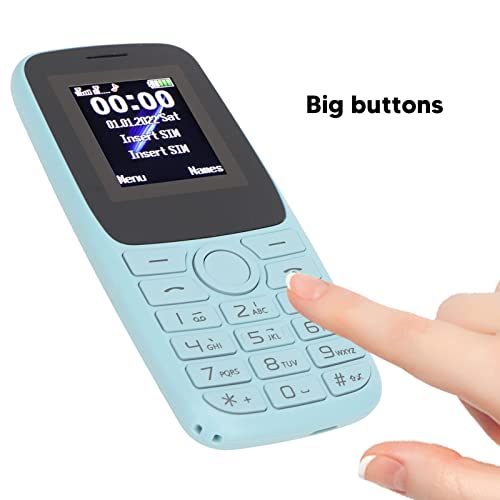 FOSA Senior Cell Phone, 2G GSM, High Volume Unlocked Basic Mobile Phone, 2.4 Inch Large Screen, Dual SIM Supported, Big Buttons Unlocked Cellphone for The Elderly Parents (Sky Blue)