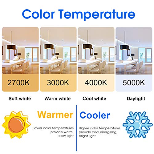Energetic 12-Pack A19 LED Bulb 100W Natural White 4000K Dimmable Light Bulbs, 13.5W 1600lm CRI80+, 15000Hrs, UL Listed