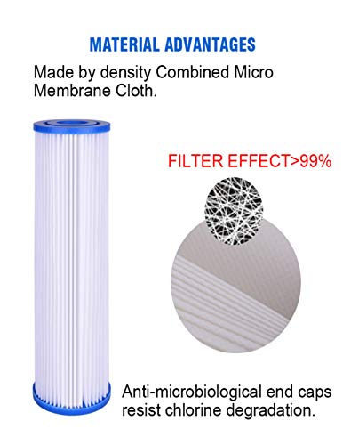 CFS – 4 Pack Sediment Water Filter Cartridges Compatible with American Plumber W20CLA Models – Removes Bad Taste and Odor – Whole House Replacement Filter Cartridge – 5 Micron