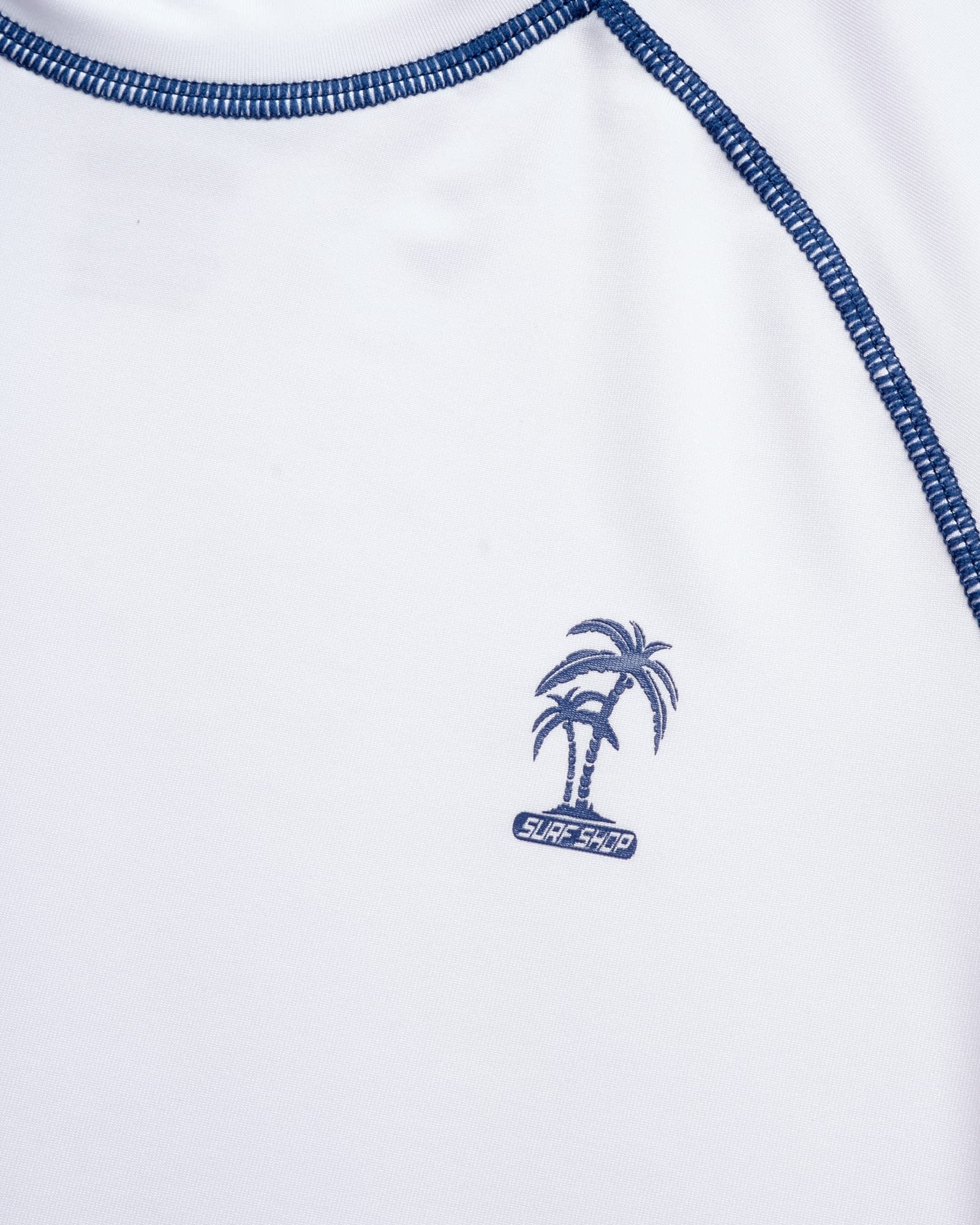 iXtreme Boys' Palm Tree Infant Rash Guard, White, 24M
