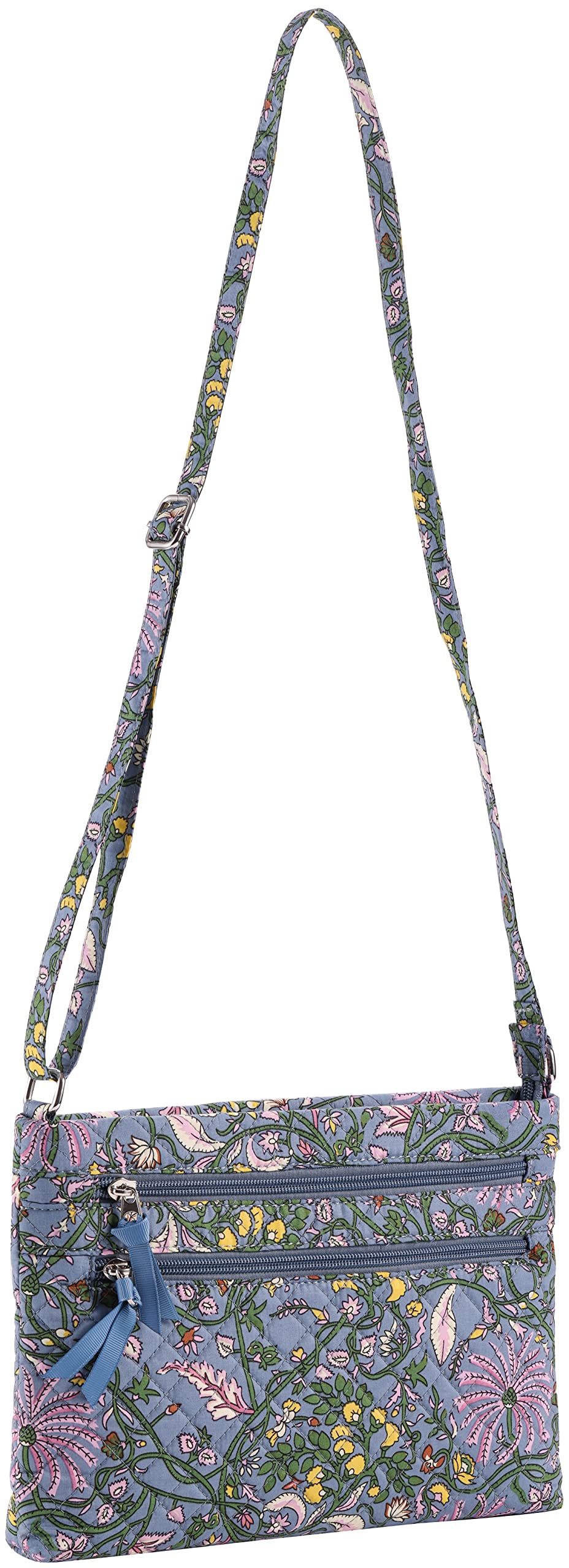Brentano Cotton quilted Multi-zipper crossbody purse (BOHO WILDERNESS)