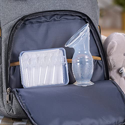 haakaa Manual Breast Pump 5oz/150ml & Silicone Colostrum Collector Kit Ready-to-Use Pack (0.1oz/4ml, 6pcs)