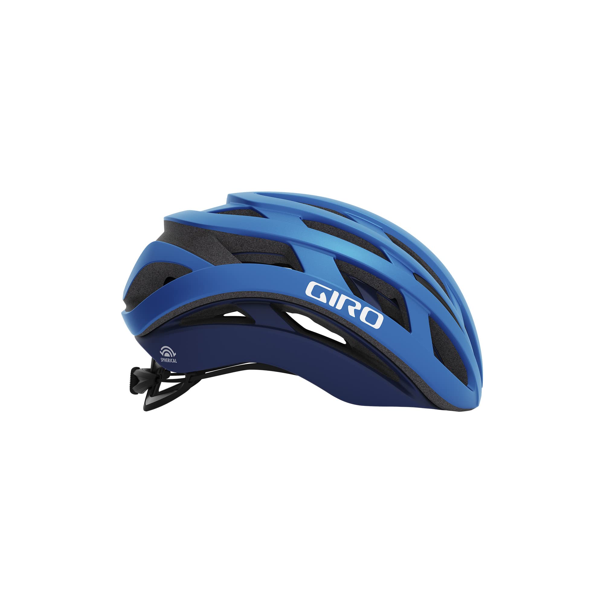 Giro Helios Spherical Adult Road Cycling Helmet - Matte Ano Blue (2022), Medium