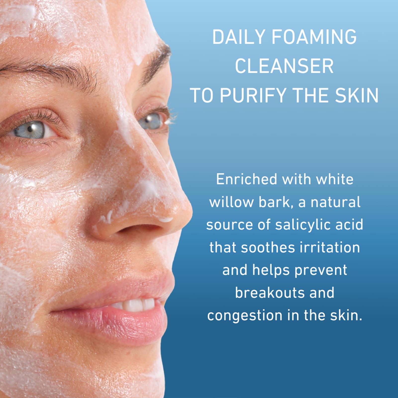skyn ICELAND Glacial Face Wash: Creamy Foaming Cleanser to Refresh, Soothe & Purify Stressed Skin, 150ml / 5 oz