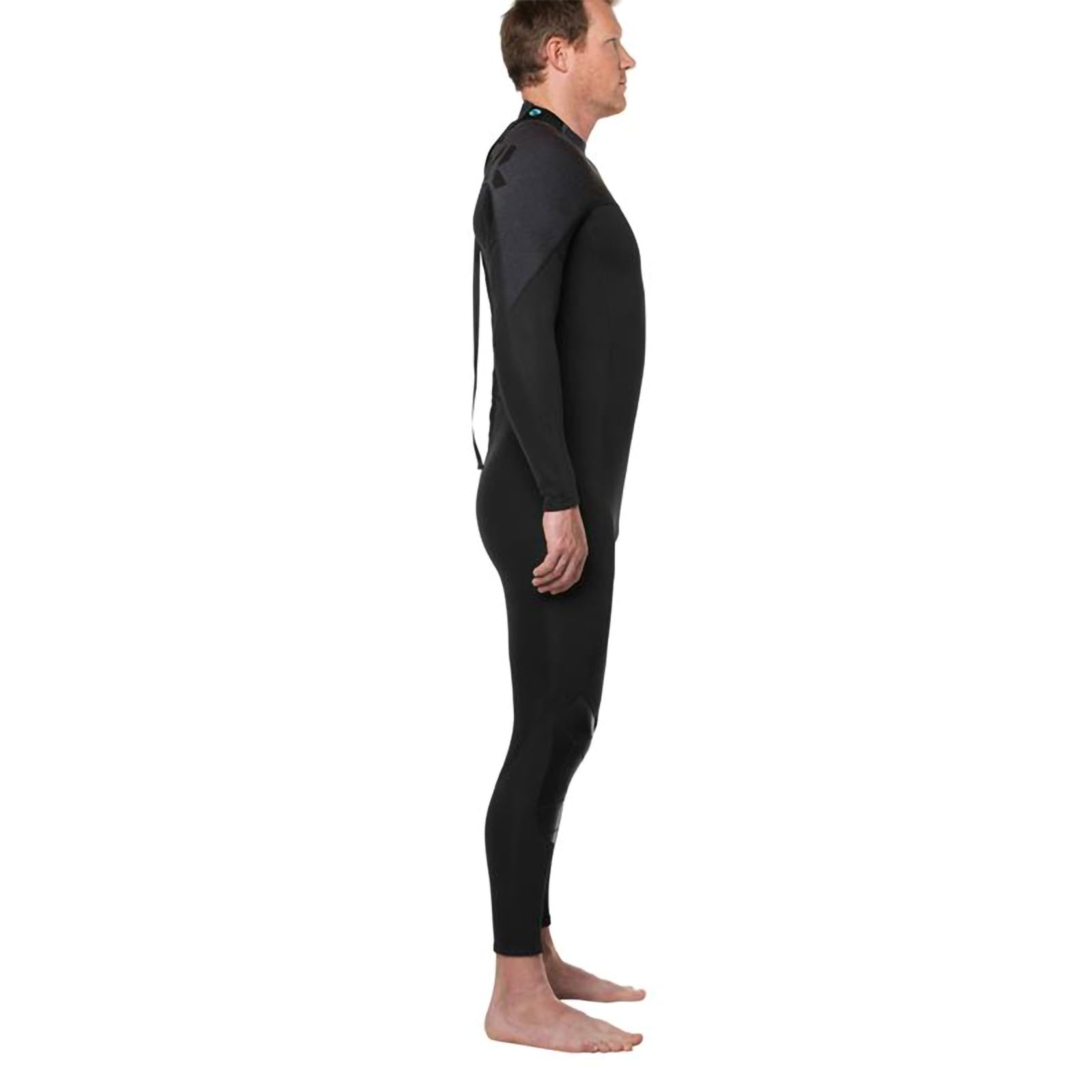 BARE 3/2MM Revel Men's Full Wetsuit | Combines Comfort and Flexibility | Made from a Blend of Neoprene and Laminate | Designed for All Watersports Including Scuba Diving and Snorkeling | Grey - M