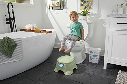 Fisher-Price Toddler Toilet 3-In-1 Puppy Perfection Potty Training Seat And Step Stool With Removable Ring
