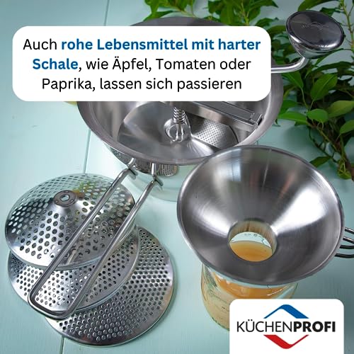 Küchenprofi K0966002820 Professional Stainless Steel Food Mill Silver, Large