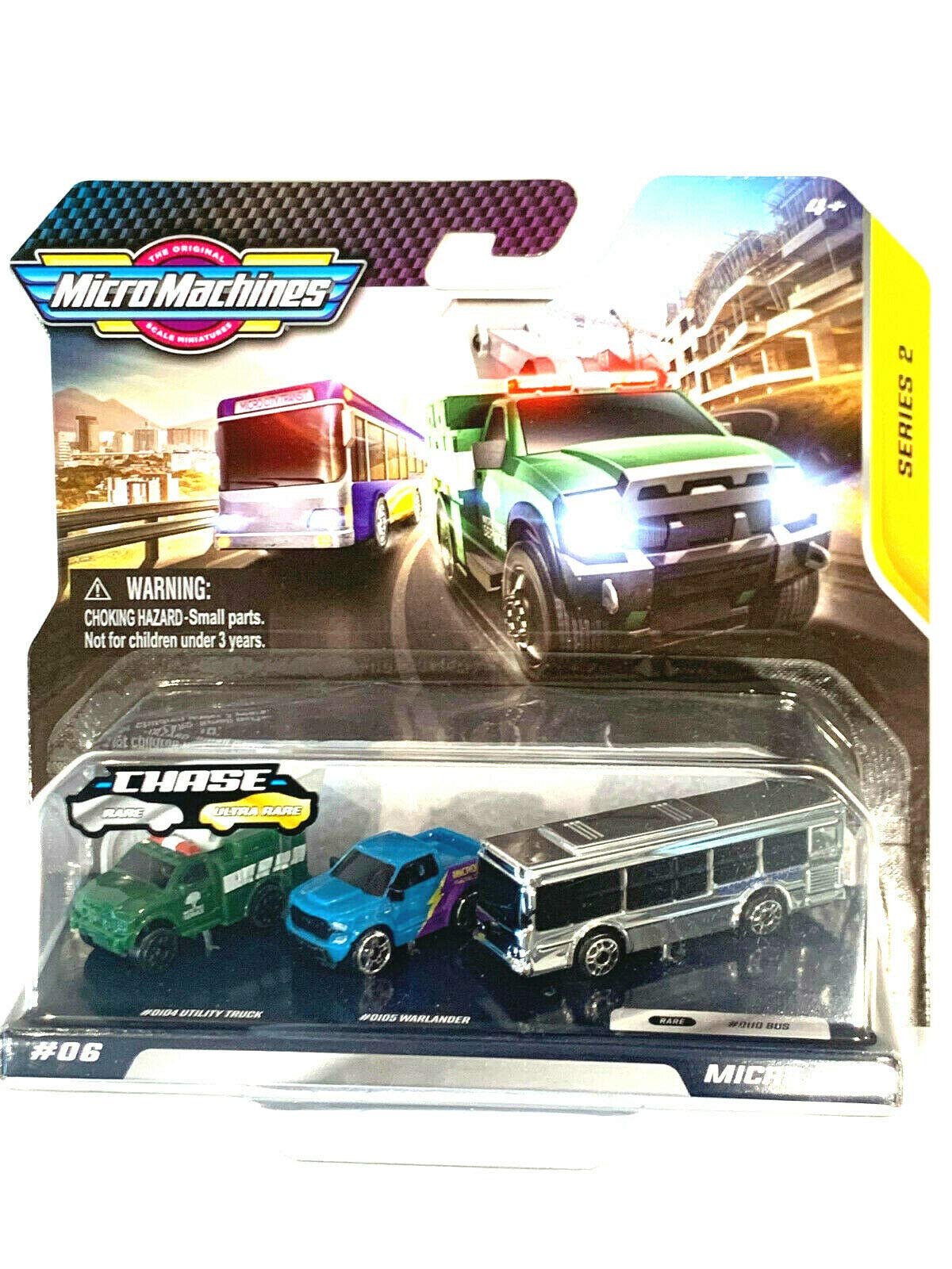 Micro Machines Micro City Series 2#0110 Bus [Rare Chase]