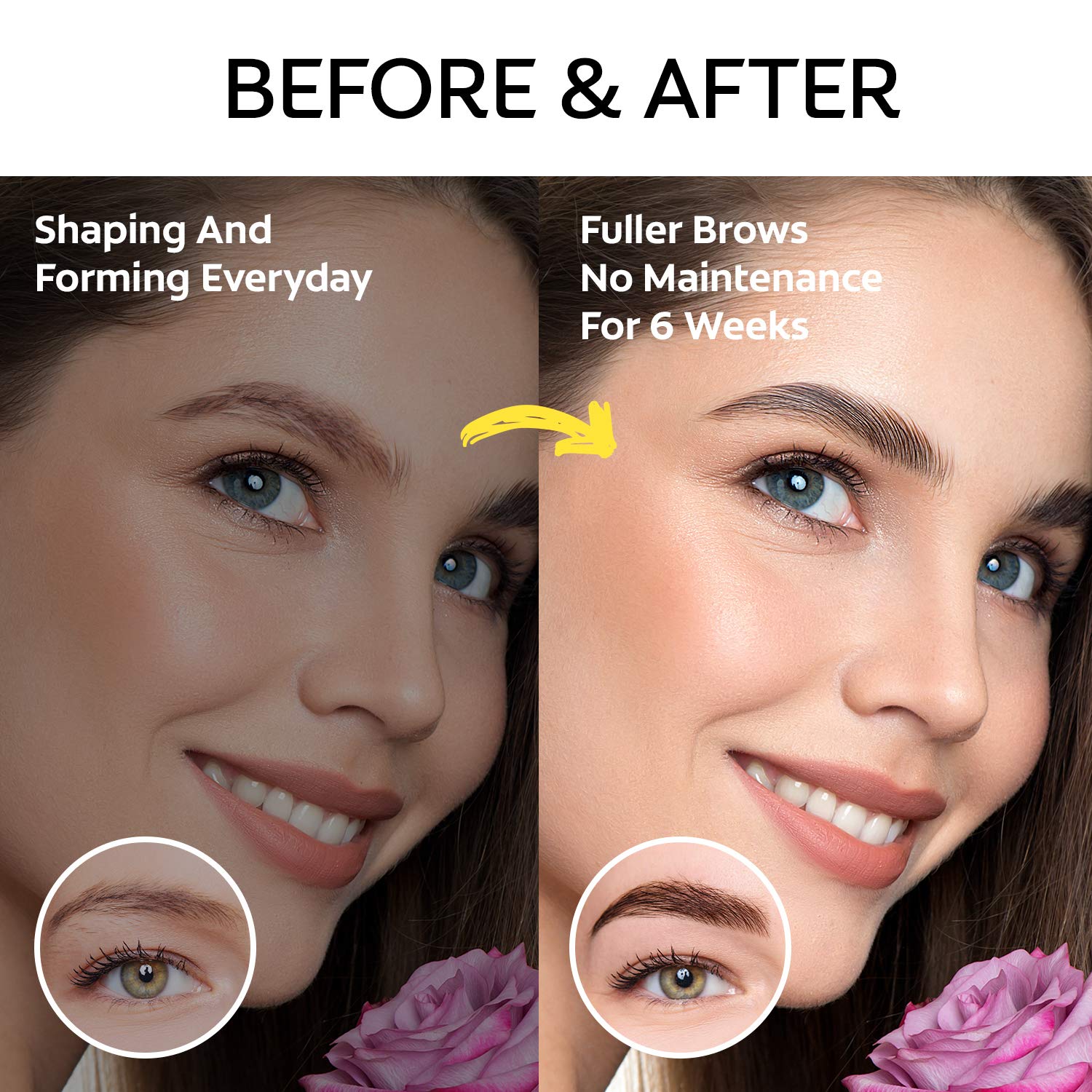 AYASAL Eyebrow Lamination Kit, At-Home Brow Lamination Kit Professional Results, DIY Eyebrow Lift Kit, Eye Brow Lamination Kit for Instant Brow Lamination, Fuller, Thicker Brows for 6 weeks