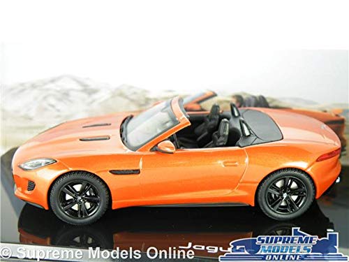 Jaguar F-Type V8-S CAR Model FIRESAND Orange F Type 1:43 IXO Dealer Special T3