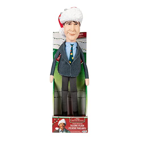 Jakks Holiday Clark Griswold Talking Plush with 16 Phrases, 12 Inches Tall, National Lampoon’s Christmas Vacation